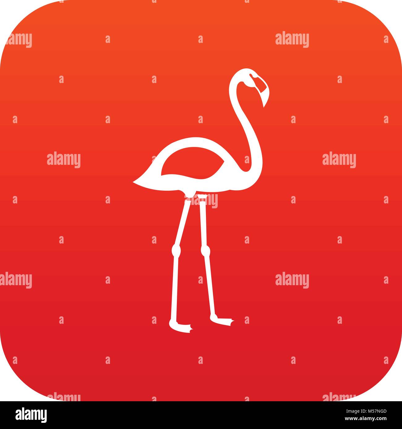 Flamingo icon digital red Stock Vector Image & Art - Alamy