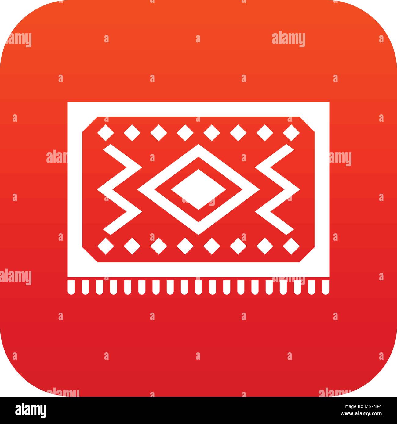 Old red persian carpet Stock Vector Images - Alamy