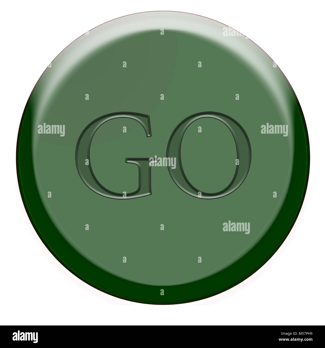 Stop go button Cut Out Stock Images & Pictures - Alamy