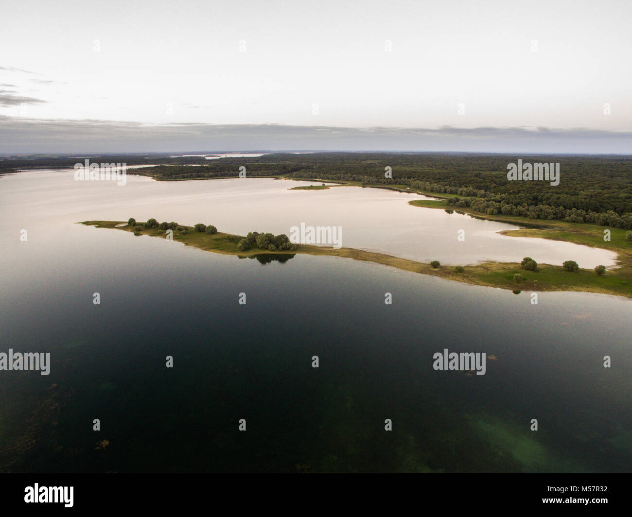 Lac De orient aerial images of a beautiful lake in France Stock Photo ...