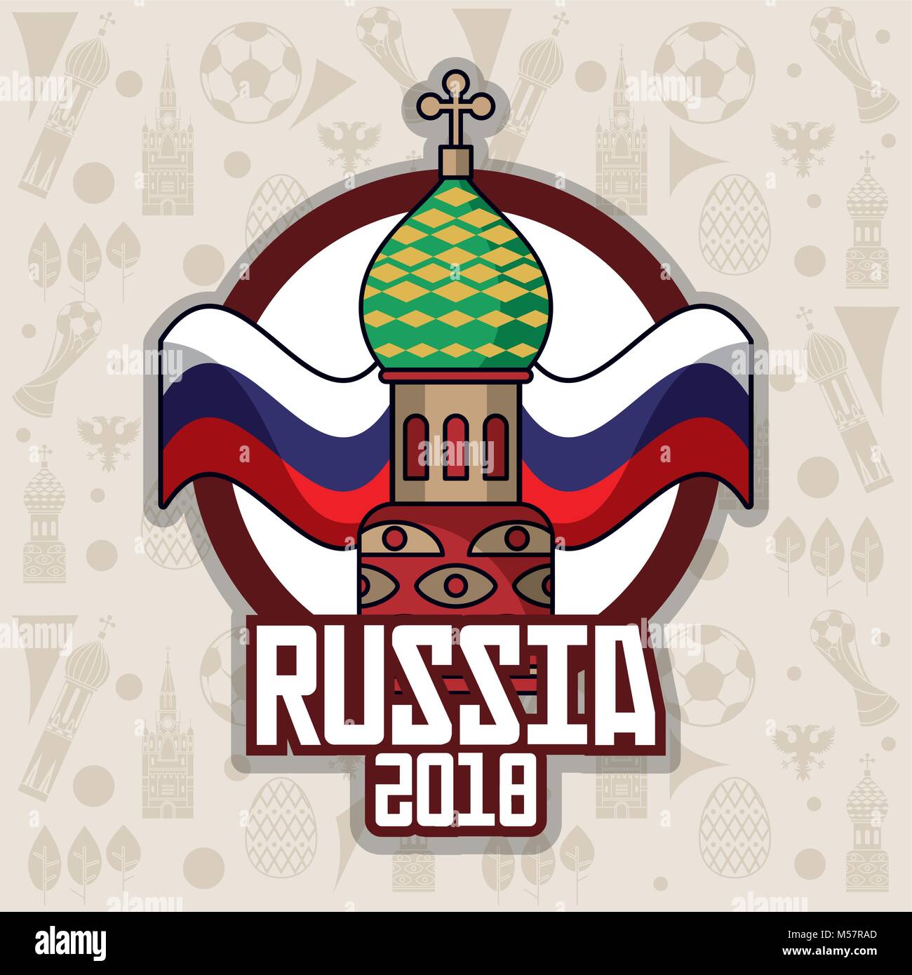 Russia 2018 tourism design Stock Vector Image & Art - Alamy