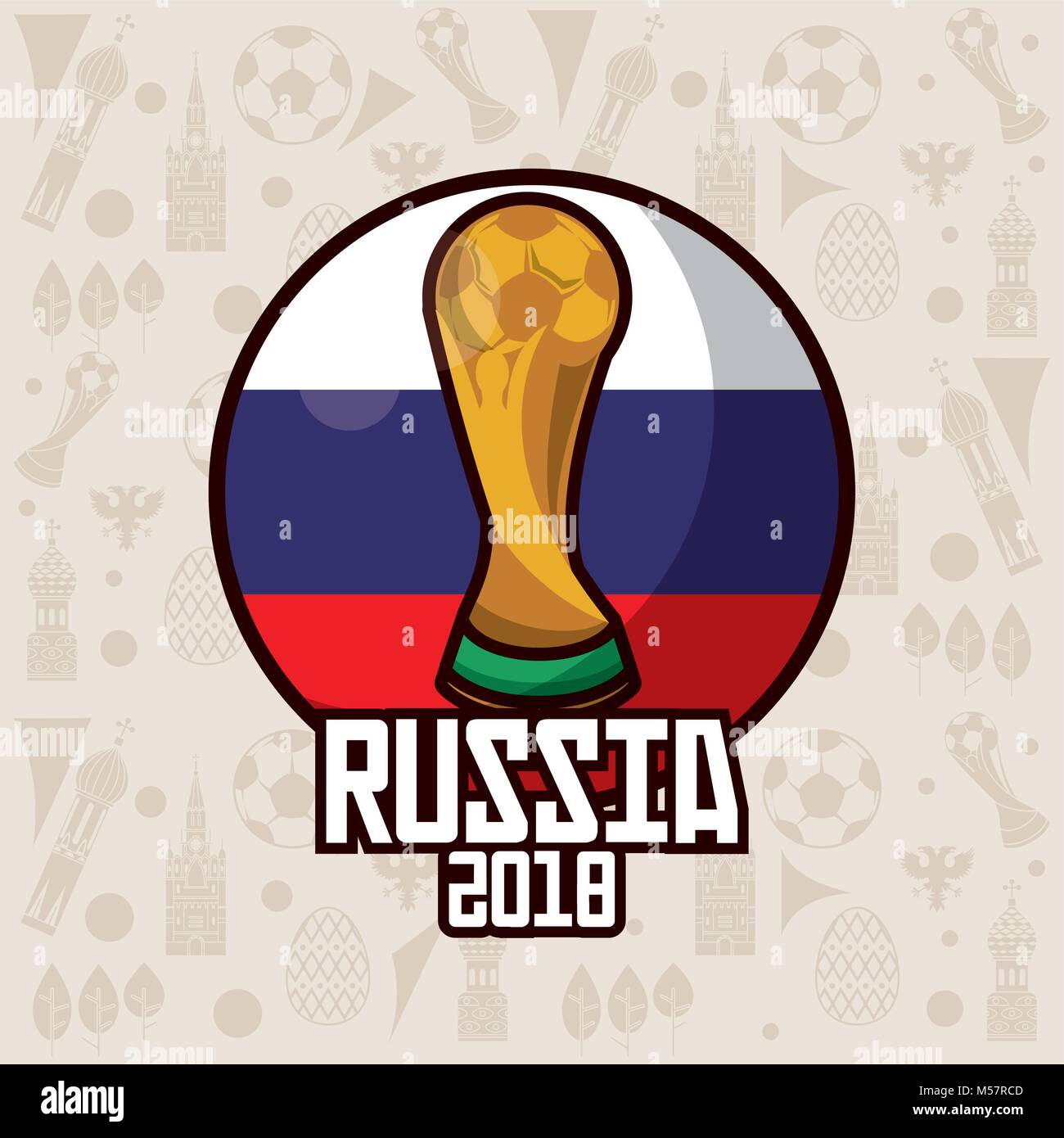 2018 world cup trophy Stock Vector Images - Alamy