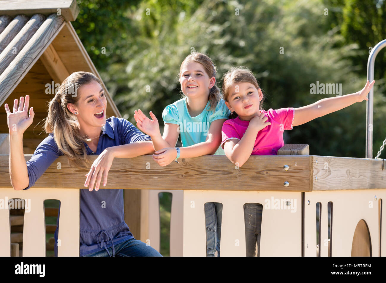 Playground family house hi-res stock photography and images - Alamy