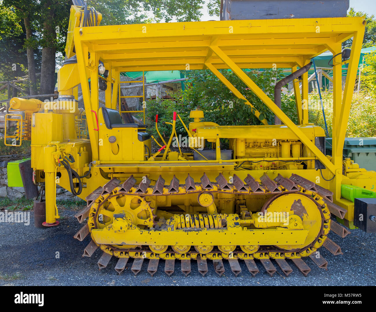 Track machine hi-res stock photography and images - Alamy