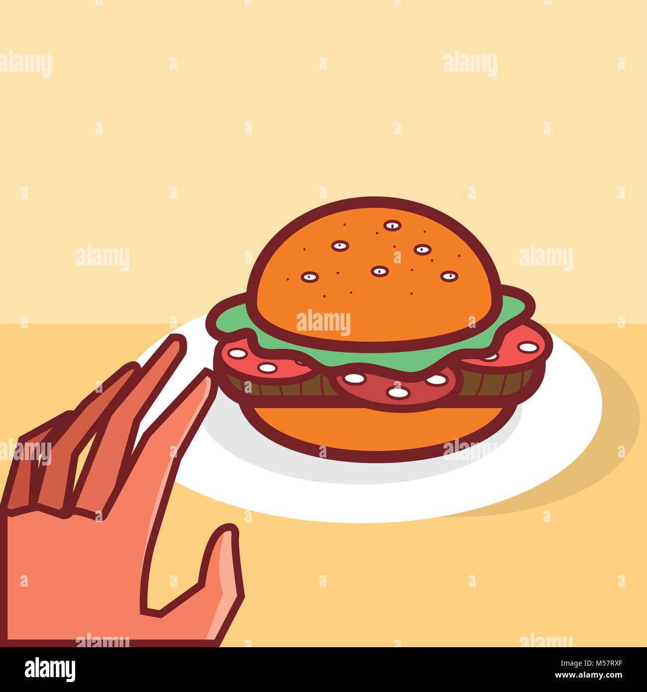 Holding traditional bread Stock Vector Images - Alamy