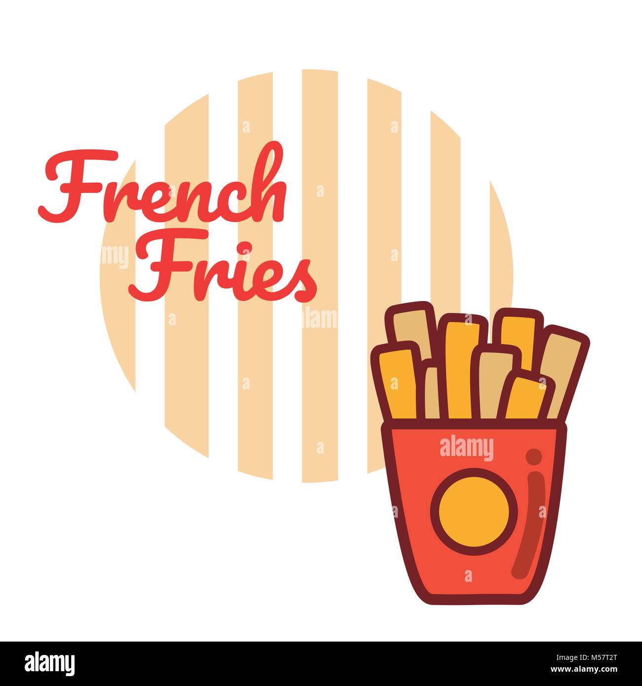 French fries fast food cartoon Stock Vector Image & Art - Alamy