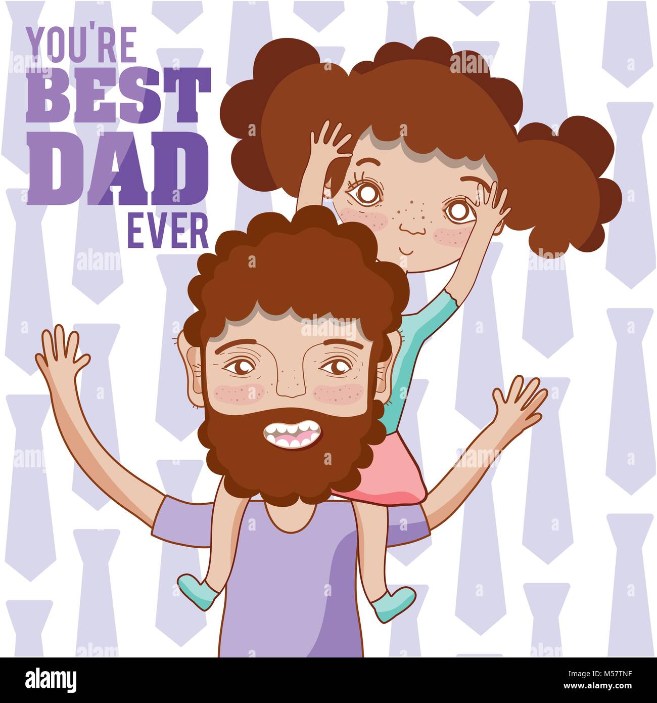 Happy fathers day funny cartoons Stock Vector Image & Art - Alamy