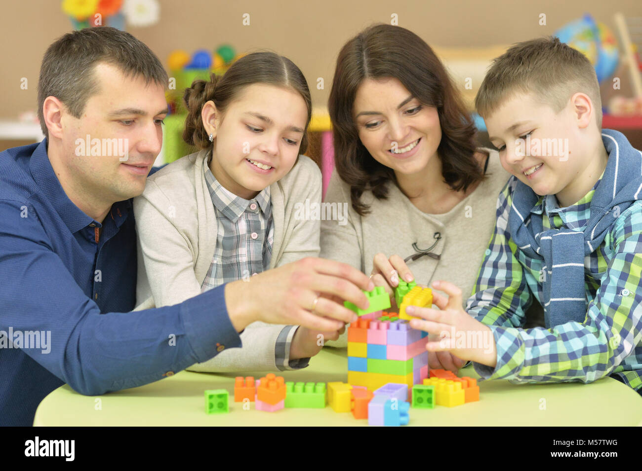 Children adults together hi-res stock photography and images - Alamy