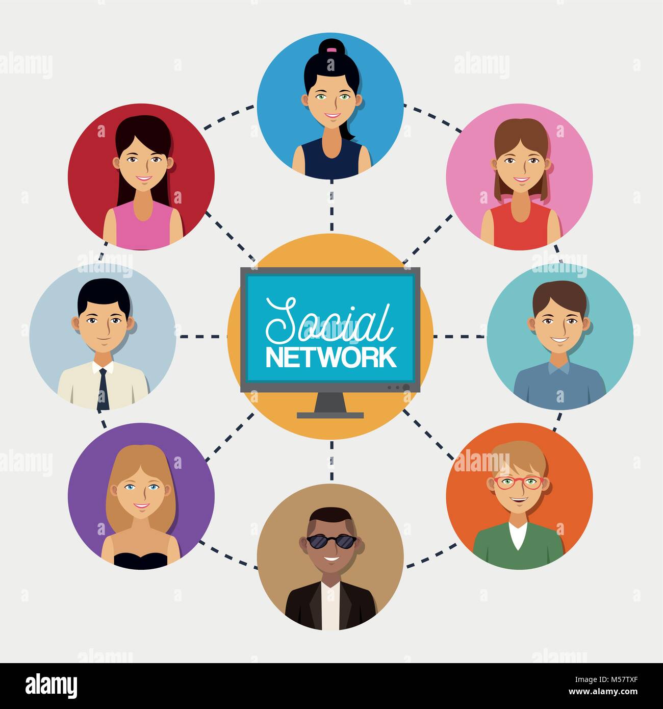 Social media user devices Stock Vector Images - Alamy