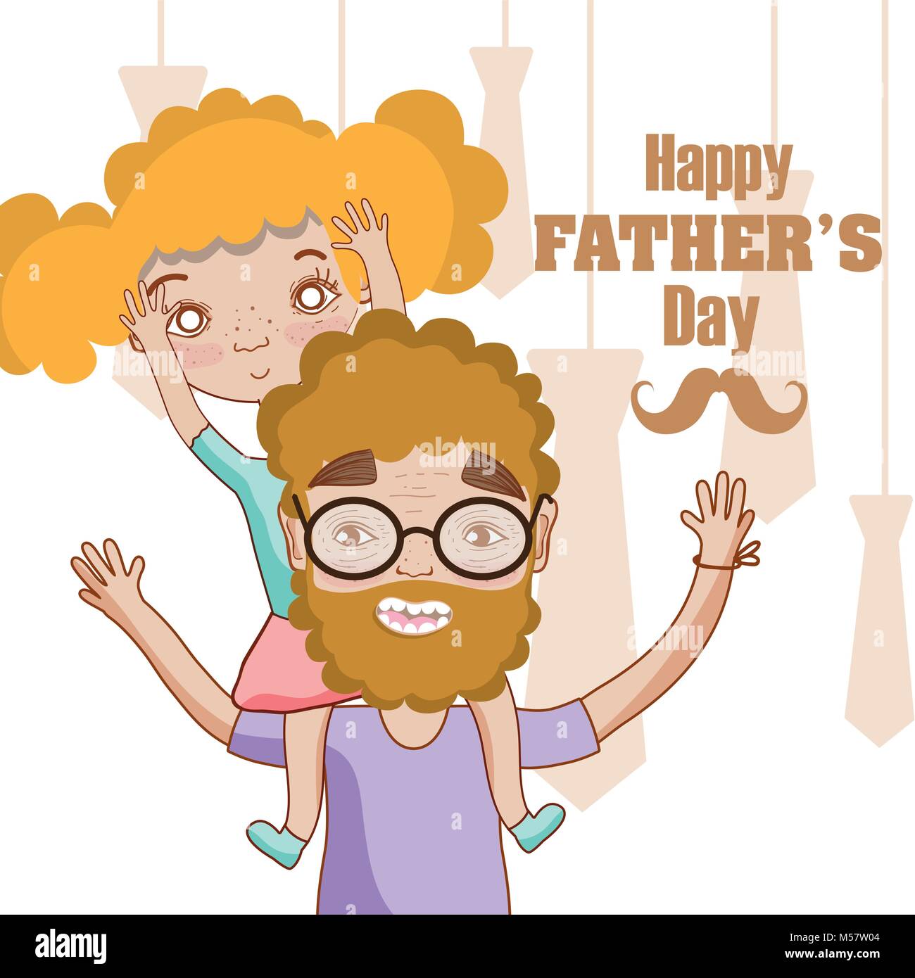 Happy fathers day funny cartoons Stock Vector Image & Art - Alamy
