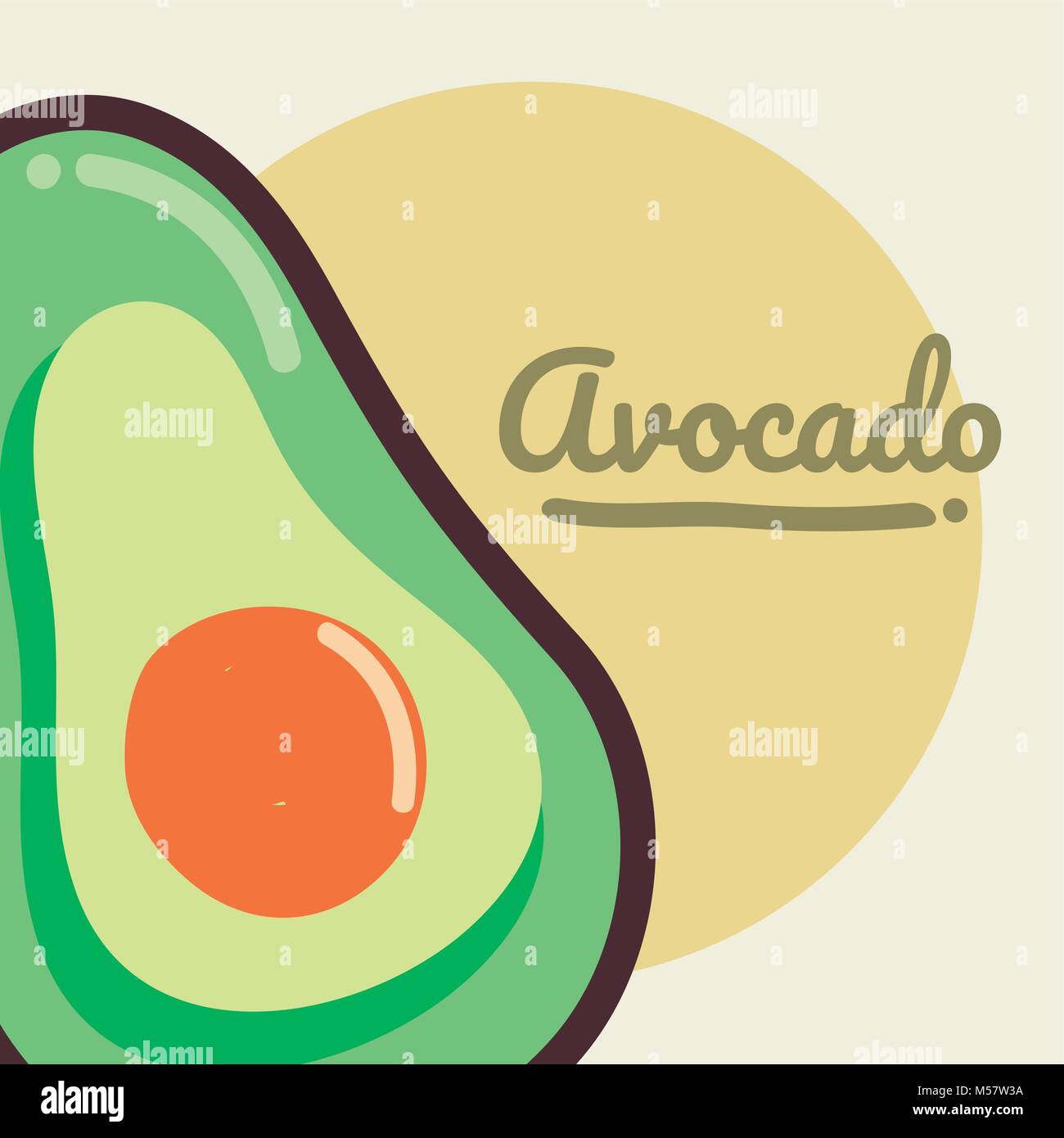 Cartoon avocado harvest nutrition hi-res stock photography and images ...