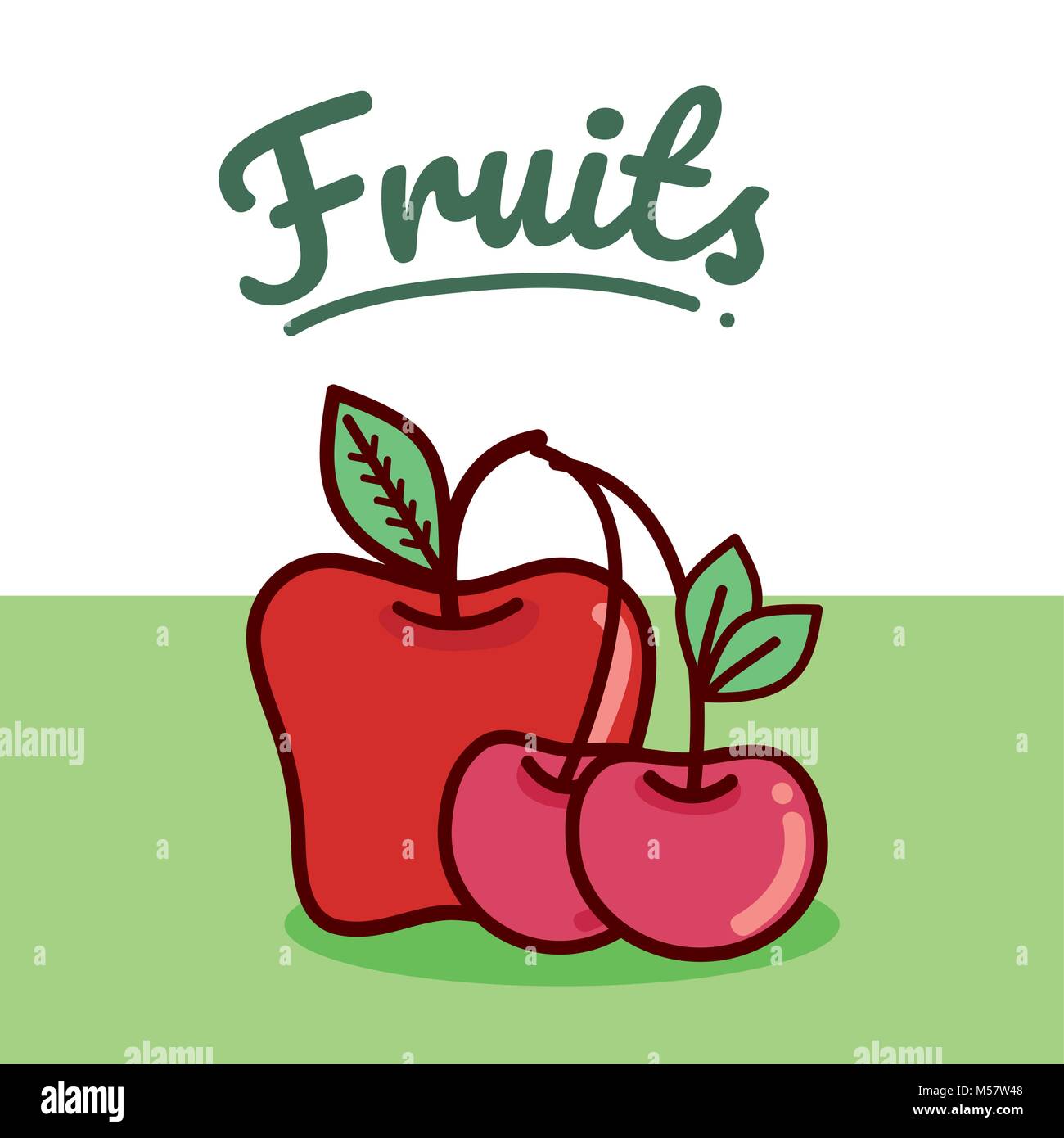 Set of fruits cartoon Stock Vector Image & Art - Alamy