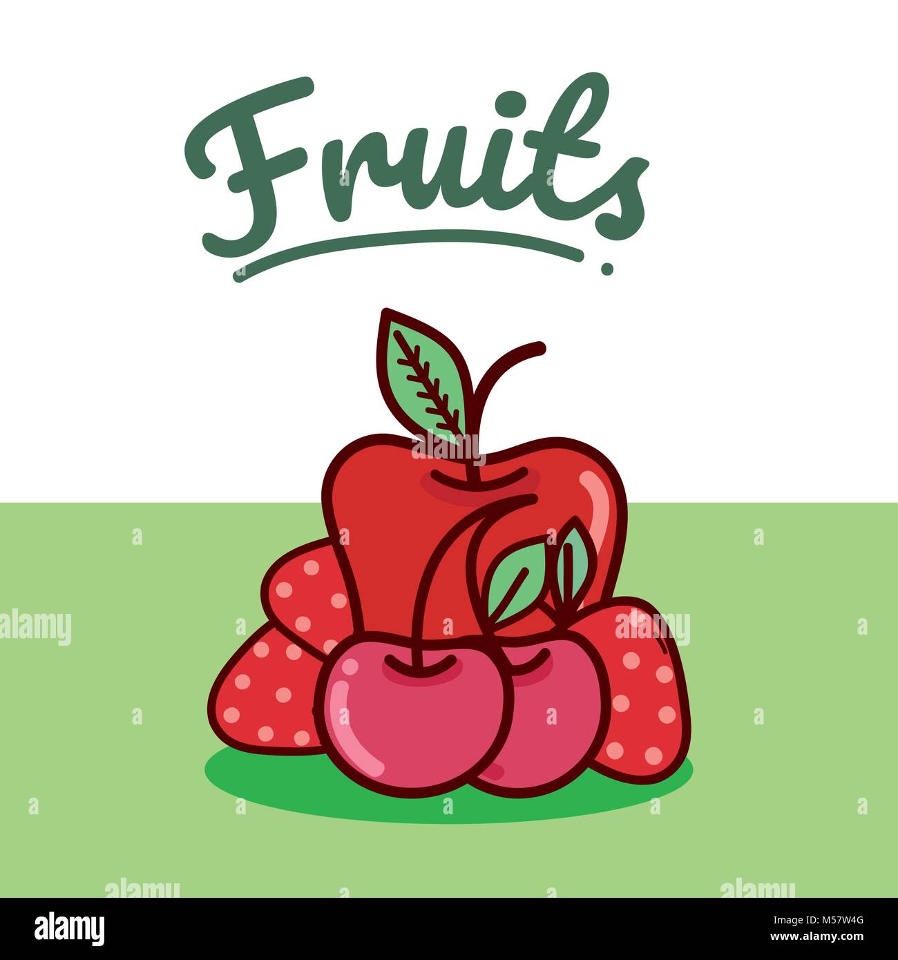 Set of fruits cartoon Stock Vector Image & Art - Alamy