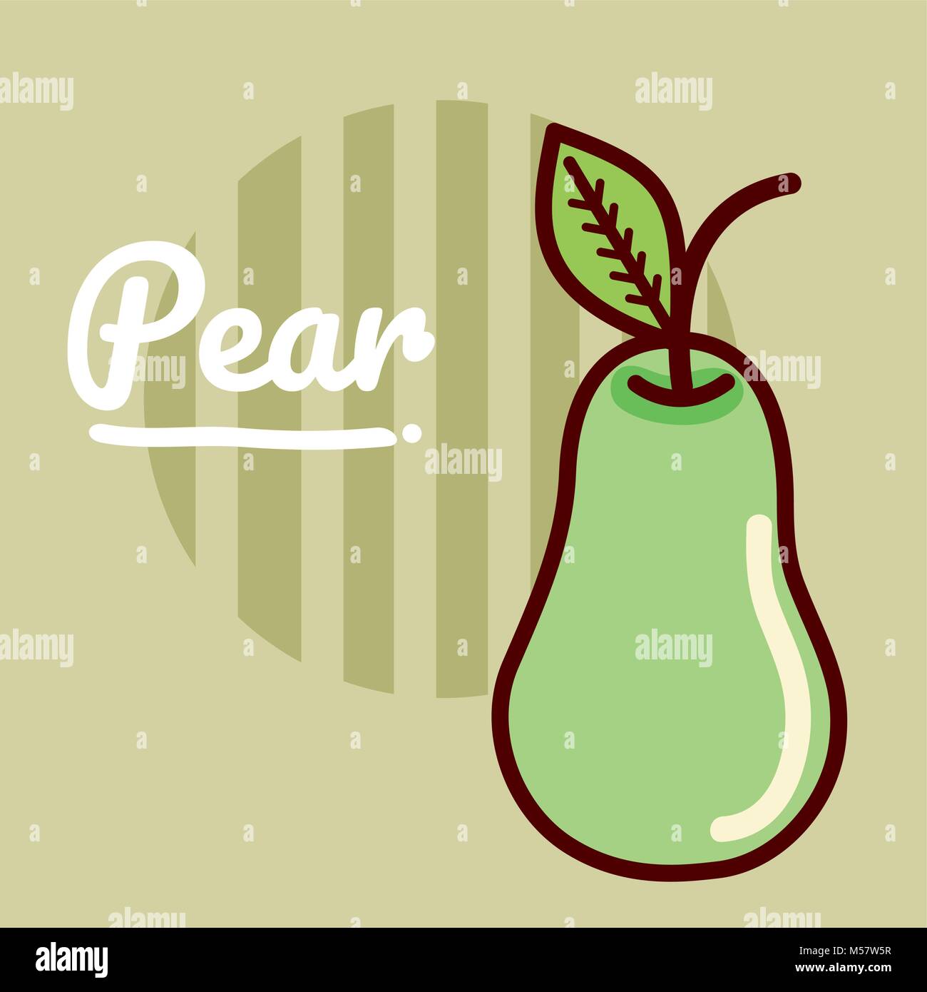Pear fruit cartoon Stock Vector Image & Art - Alamy