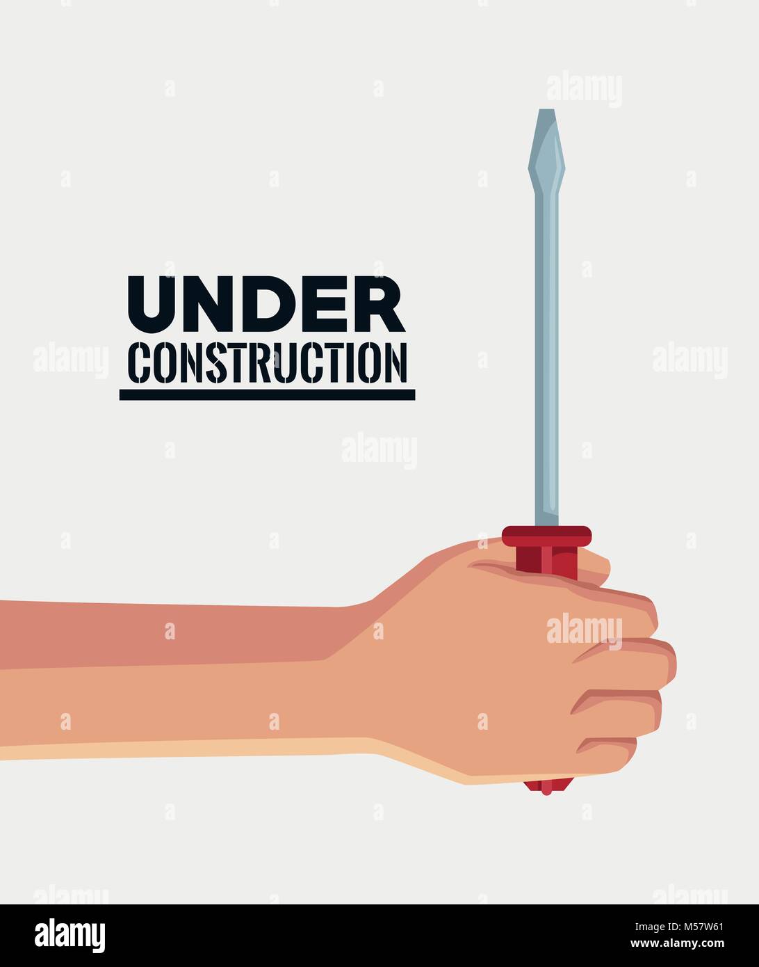 Hand with construction tool Stock Vector Image & Art - Alamy
