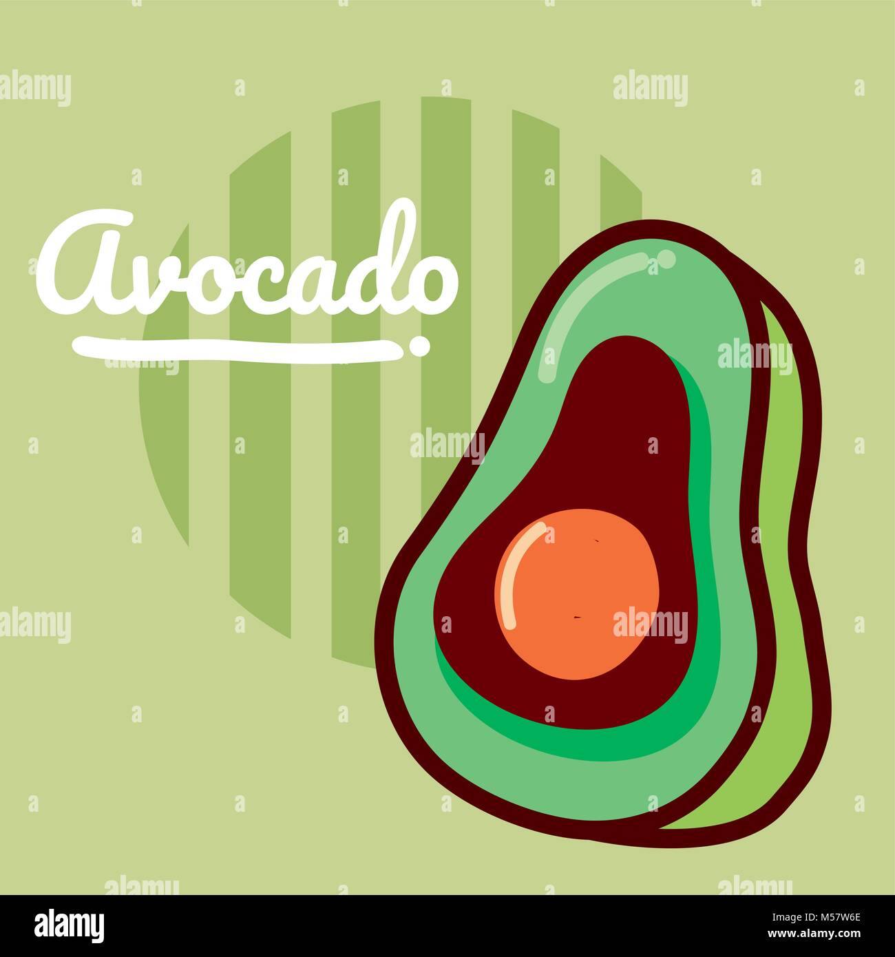 Cartoon avocado harvest nutrition hi-res stock photography and images ...