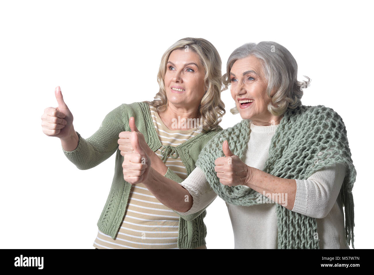 two smiling women Stock Photo - Alamy