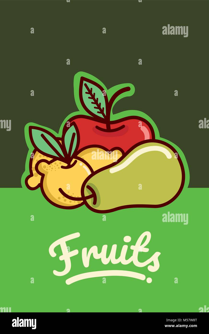 Set of fruits cartoon Stock Vector Image & Art - Alamy