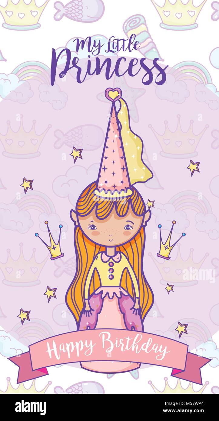 Happy birthday card for girls Stock Vector Image & Art - Alamy