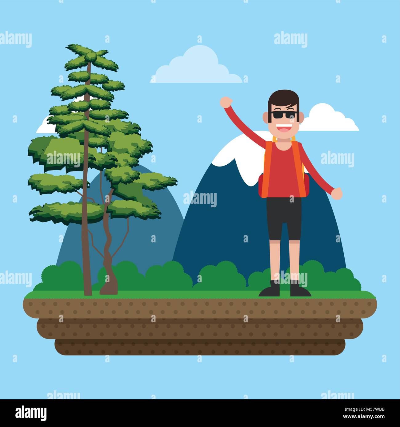 Mountaineering sport cartoon Stock Vector Image & Art - Alamy