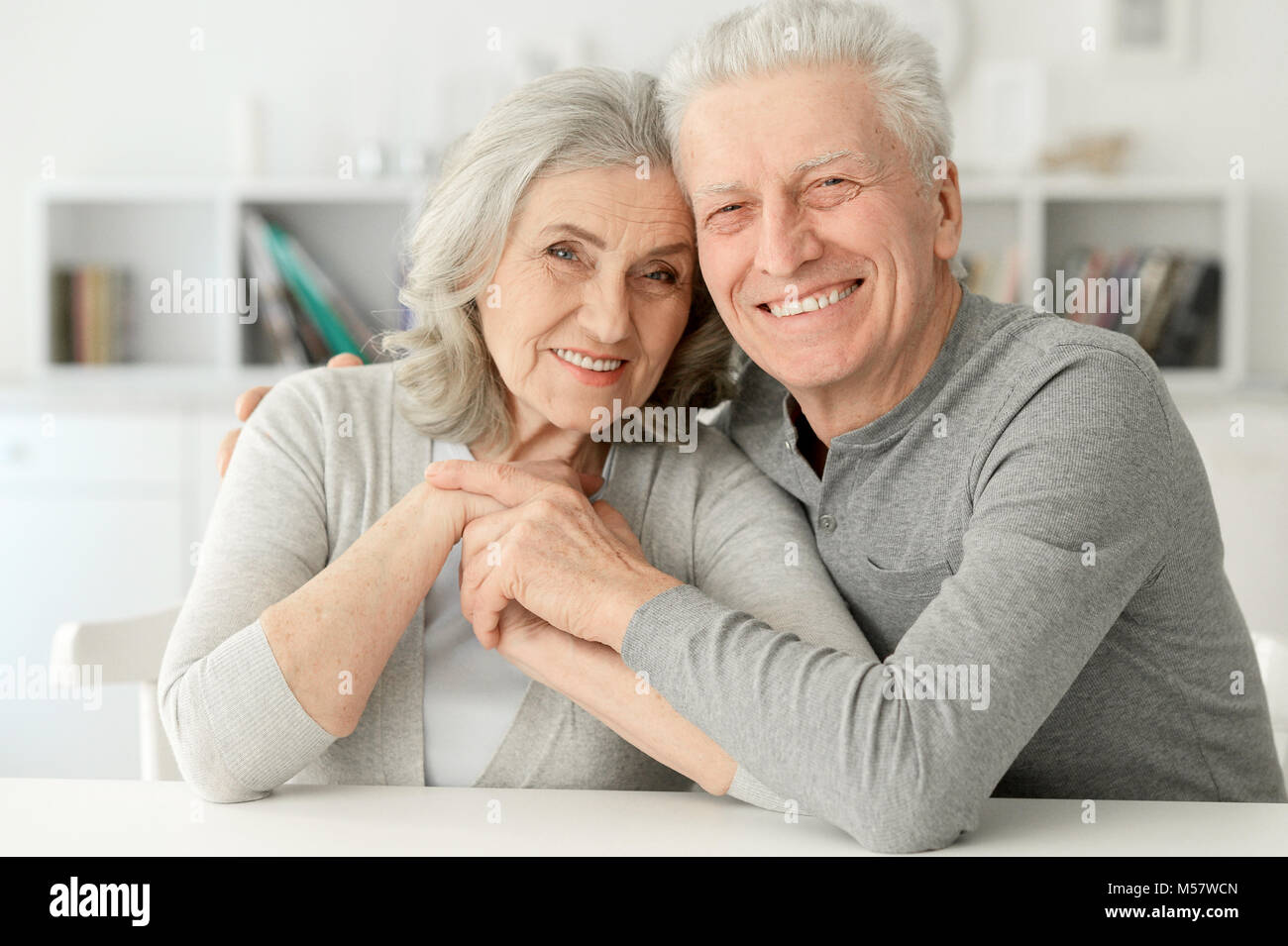 senior couple laughing at home Stock Photo - Alamy