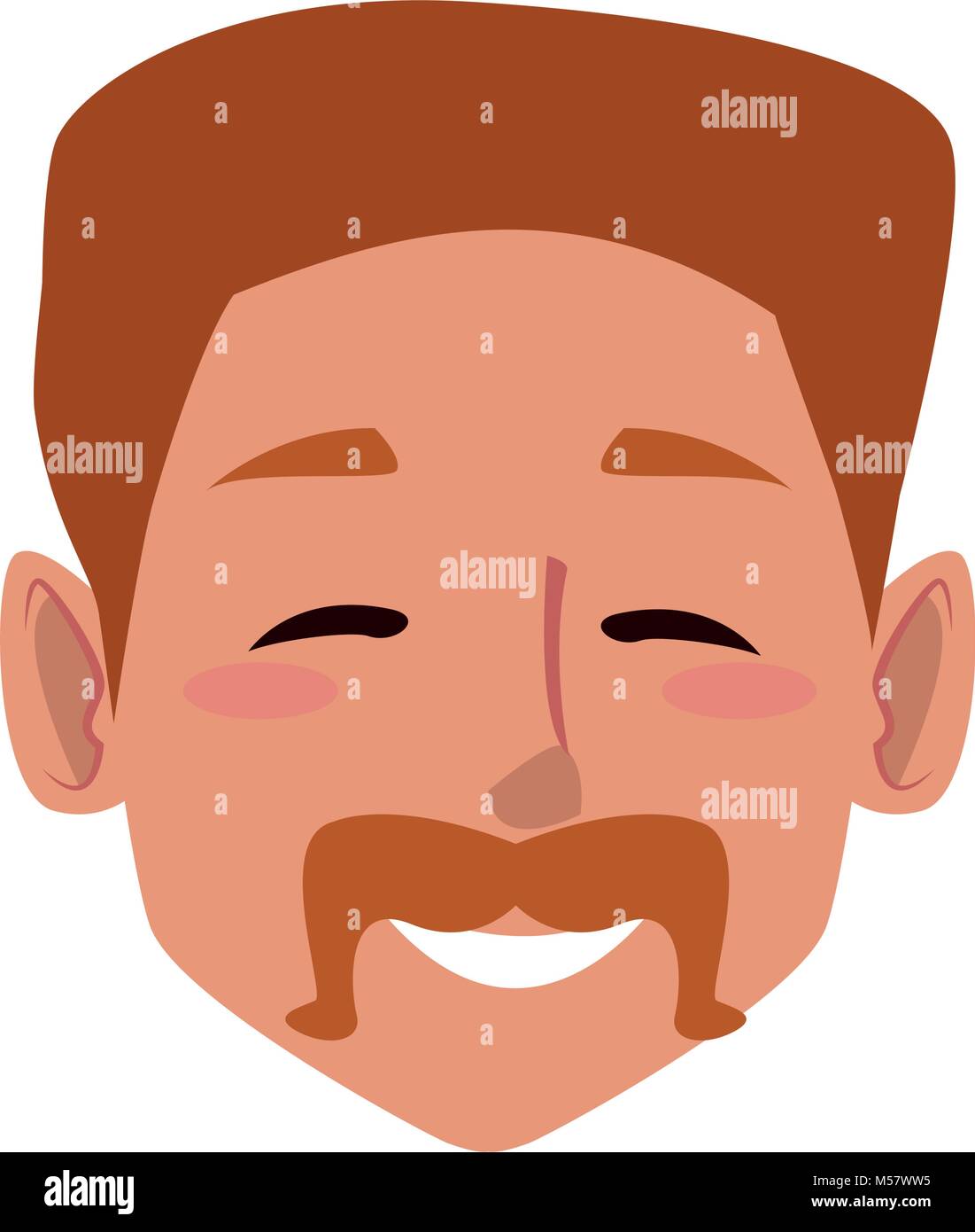 Man smiling face cartoon Stock Vector Image & Art - Alamy