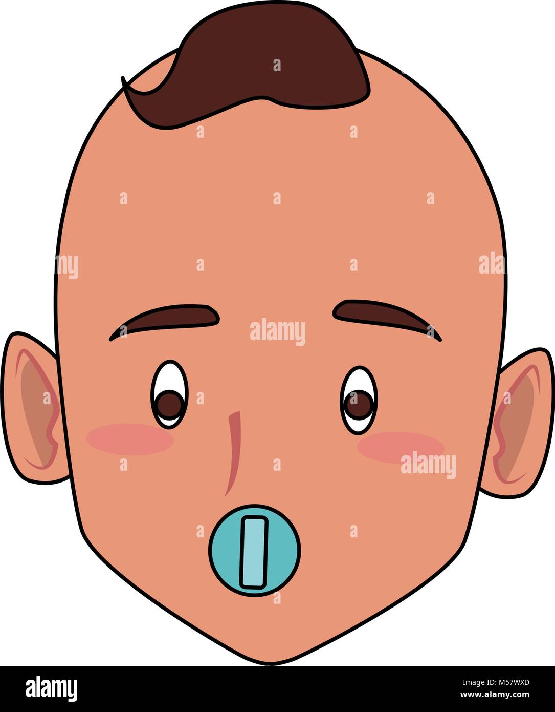 Cute baby face cartoon Stock Vector Image & Art - Alamy