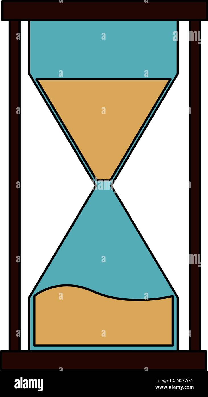 Hourglass antique clock symbol Stock Vector Image & Art - Alamy