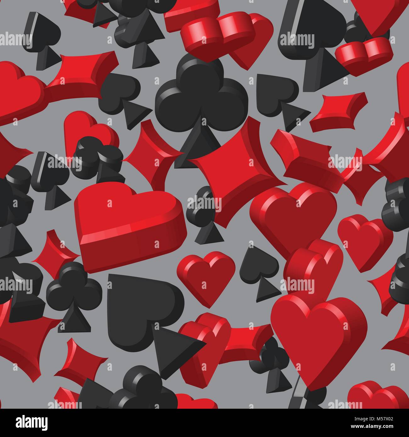 Card Symbols Seamless Pattern Stock Vector Image & Art - Alamy