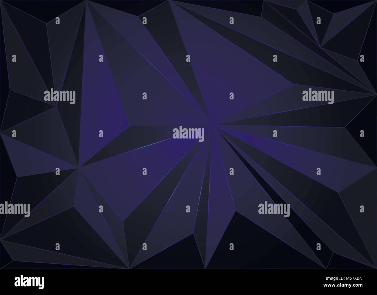 Dark blue low poly template. An elegant bright illustration with ...