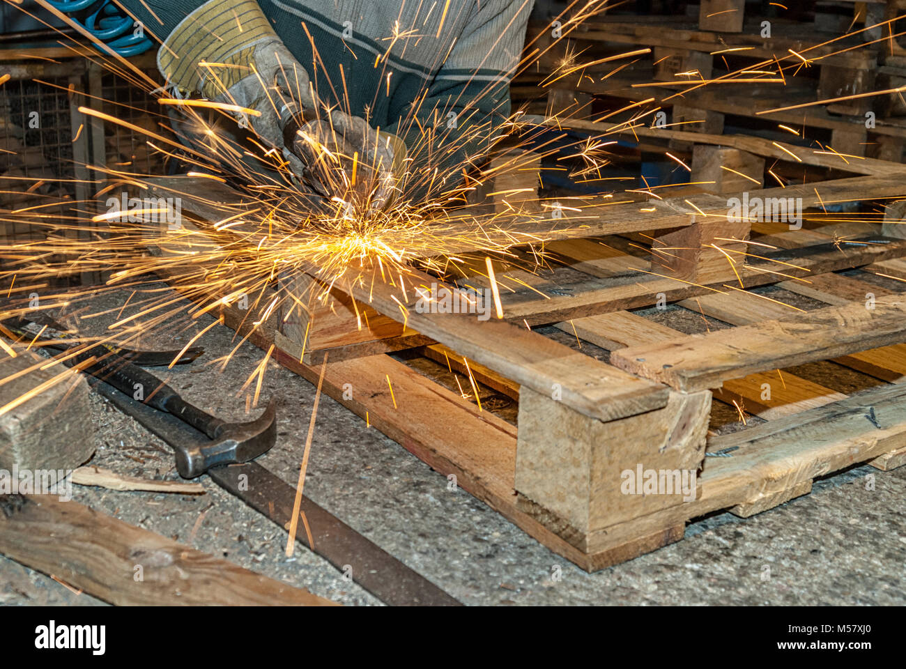 Vintage industrial steelworker hi-res stock photography and images - Alamy