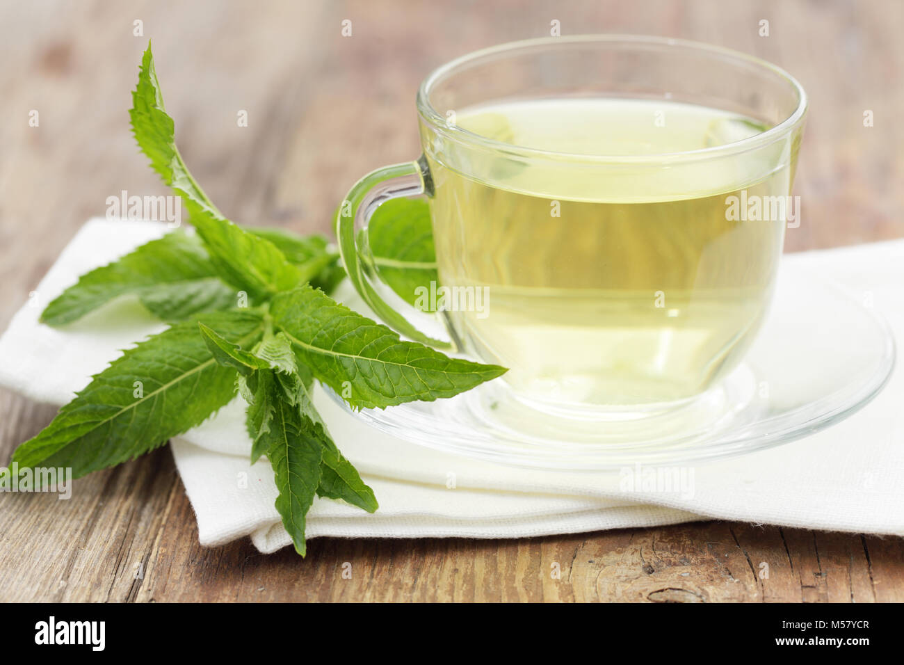 Peppermint tea cup saucer hi-res stock photography and images - Alamy