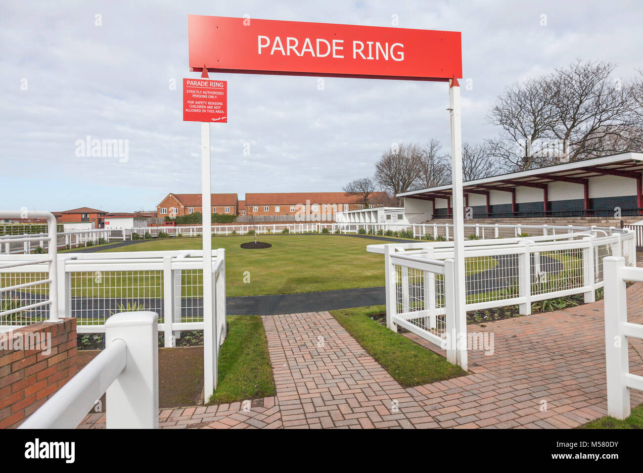 The Parade Ring at the racecourse at Parade RingRedcar,England,UK Stock ...