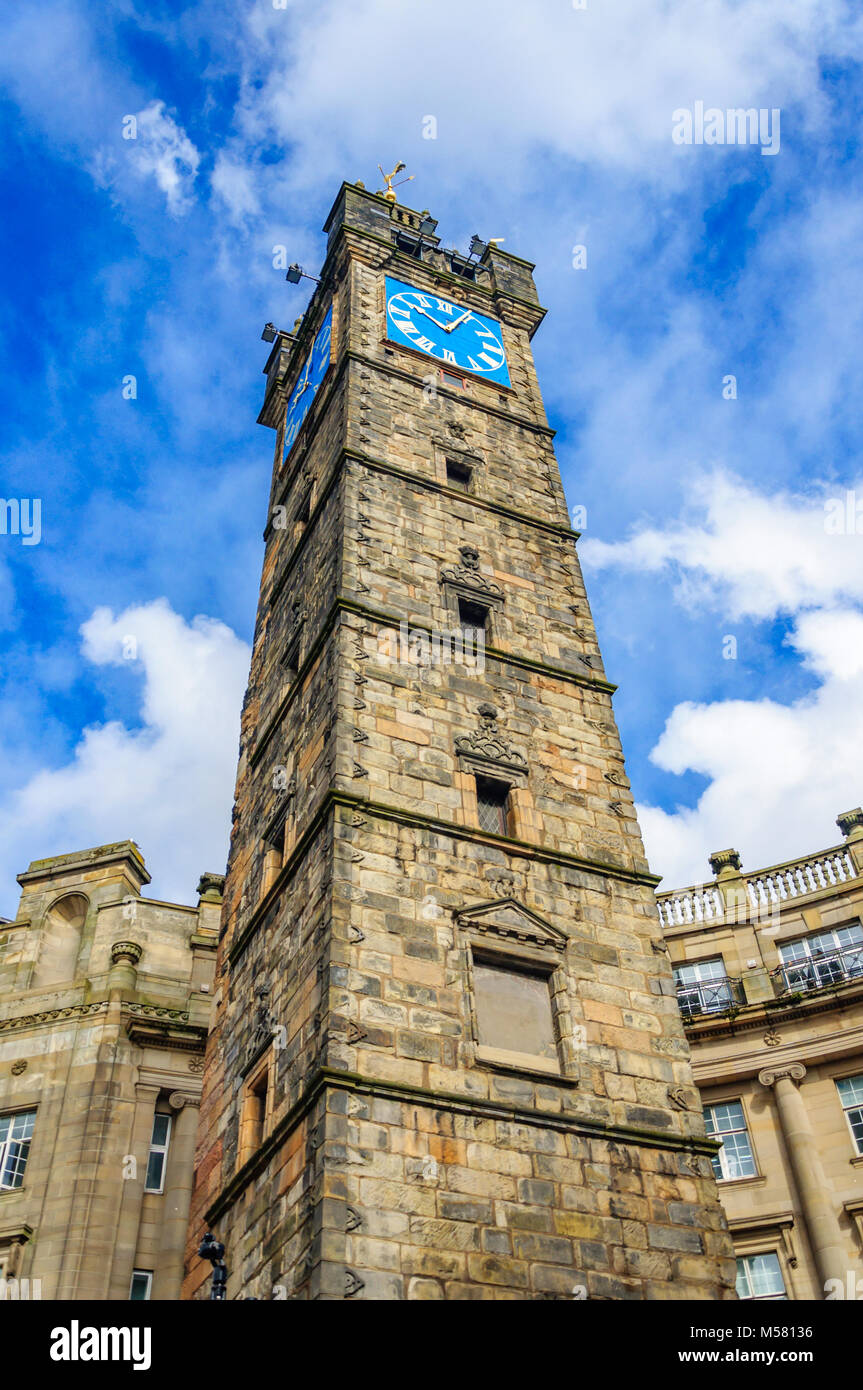 The 17th Century Tolbooth Steeple at Glasgow Cross, Glasgow, Scotland ...