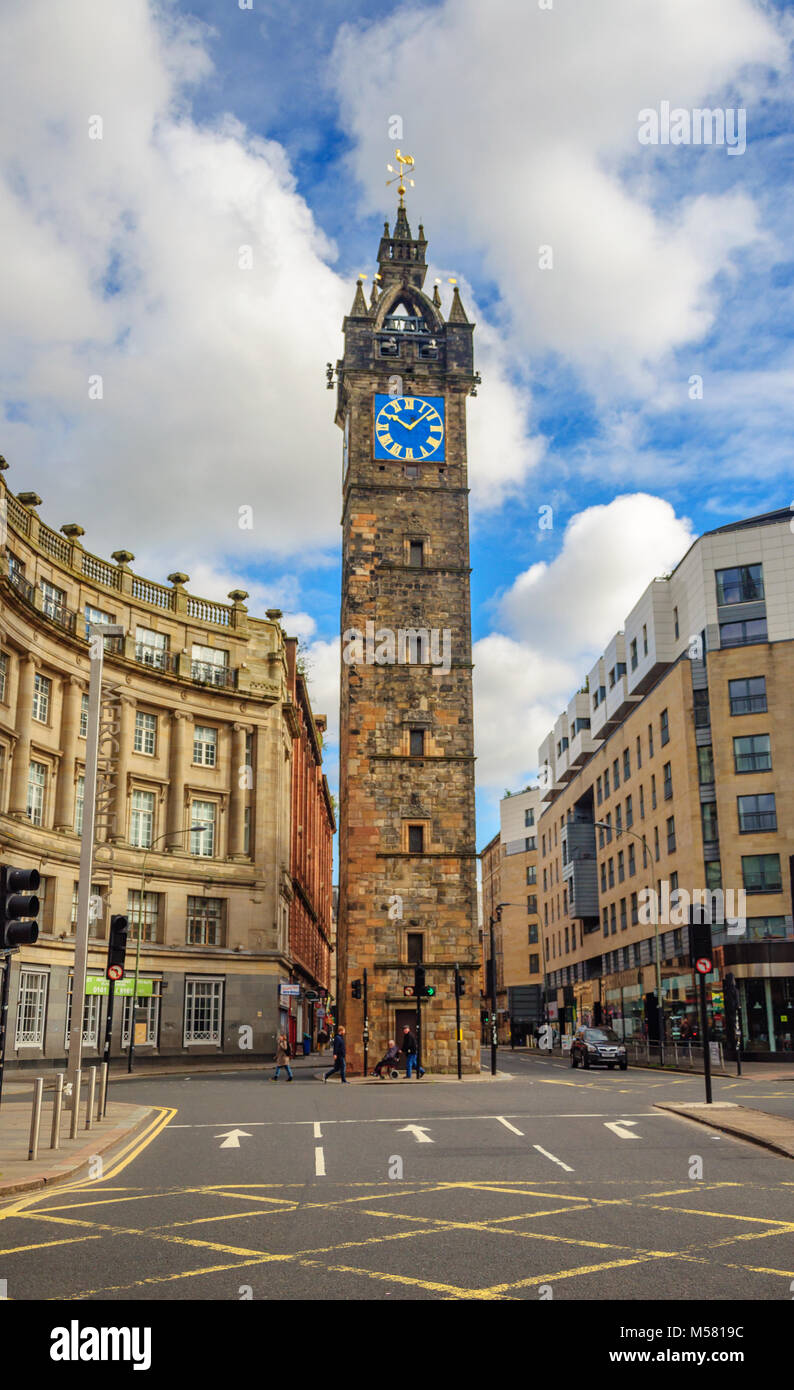 The 17th Century Tolbooth Steeple at Glasgow Cross, Glasgow, Scotland ...