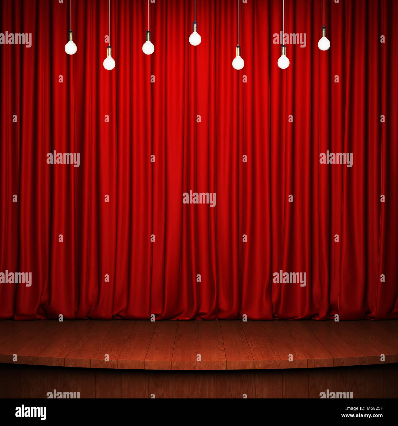 Empty stage theatre curtain hi-res stock photography and images - Alamy
