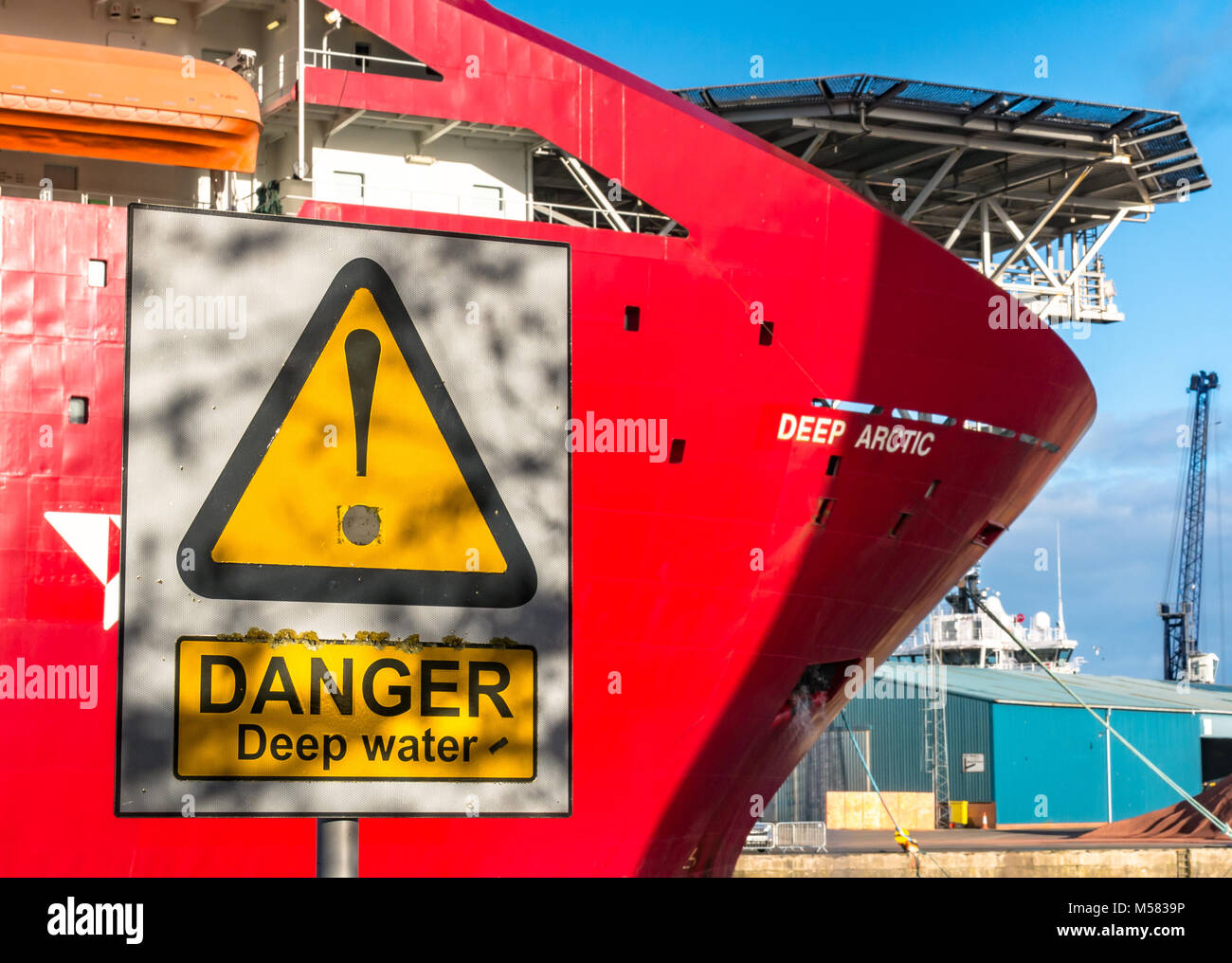 Helicopter deck,Technip ship Deep Arctic diving and heavy construction ...