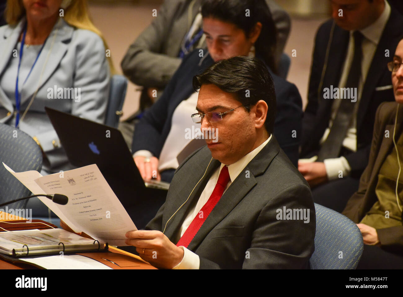 Israeli representative Danny Danon in Security Council chambers ...