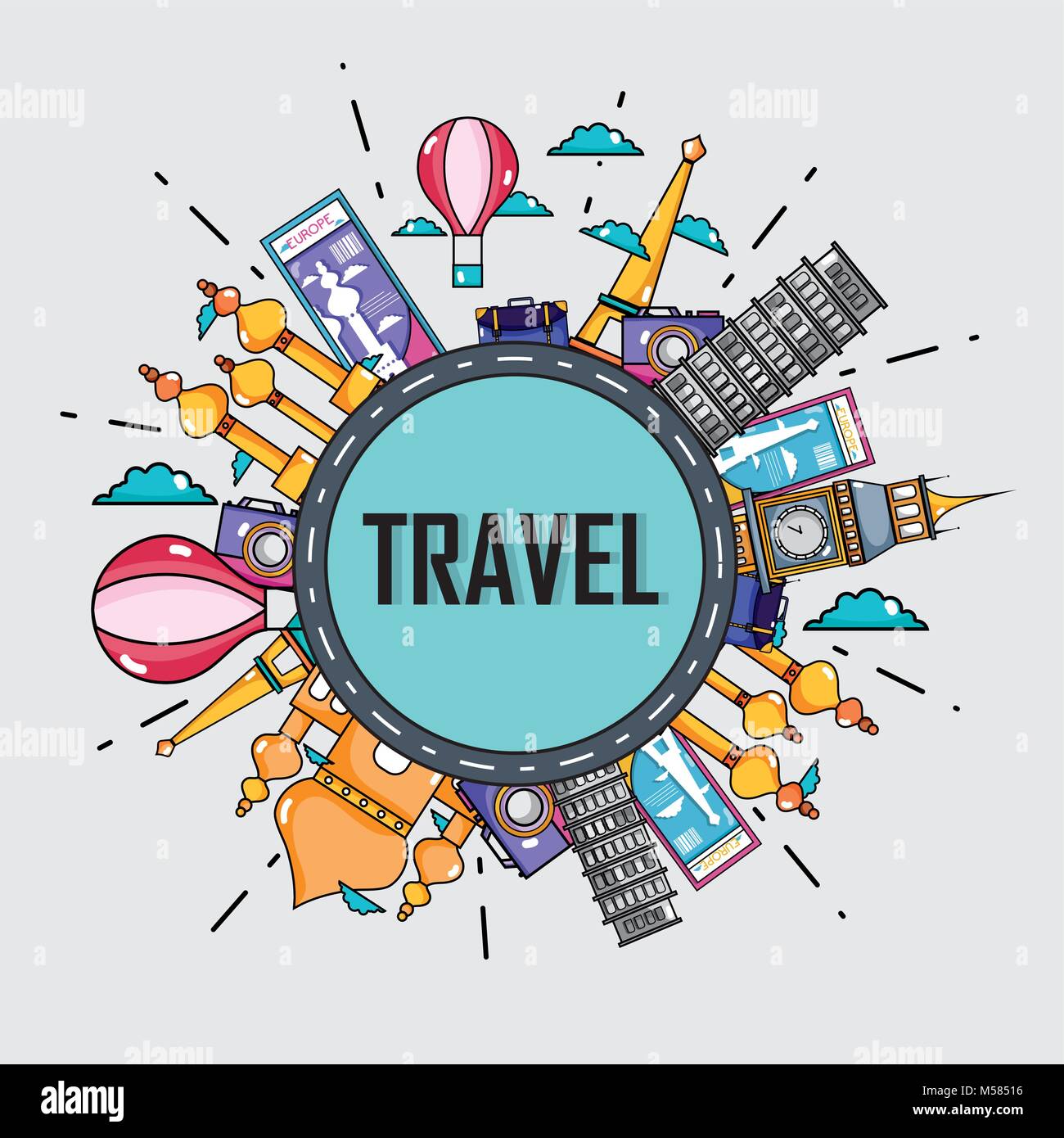 Visit pisa Stock Vector Images - Alamy