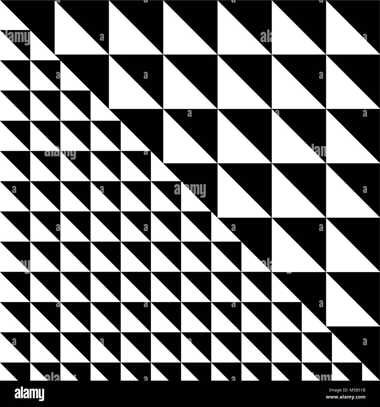 Black and white geometric background. Triangle shape pattern vector ...