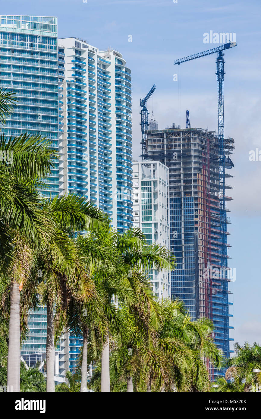 Miami Florida,Biscayne Boulevard,high rise skyscraper skyscrapers ...