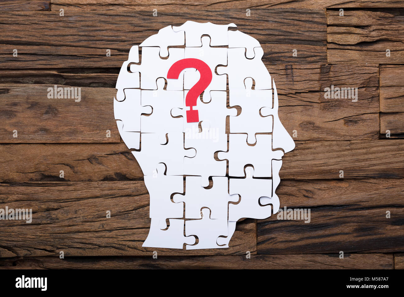 Jigsaw question mark hi-res stock photography and images - Alamy