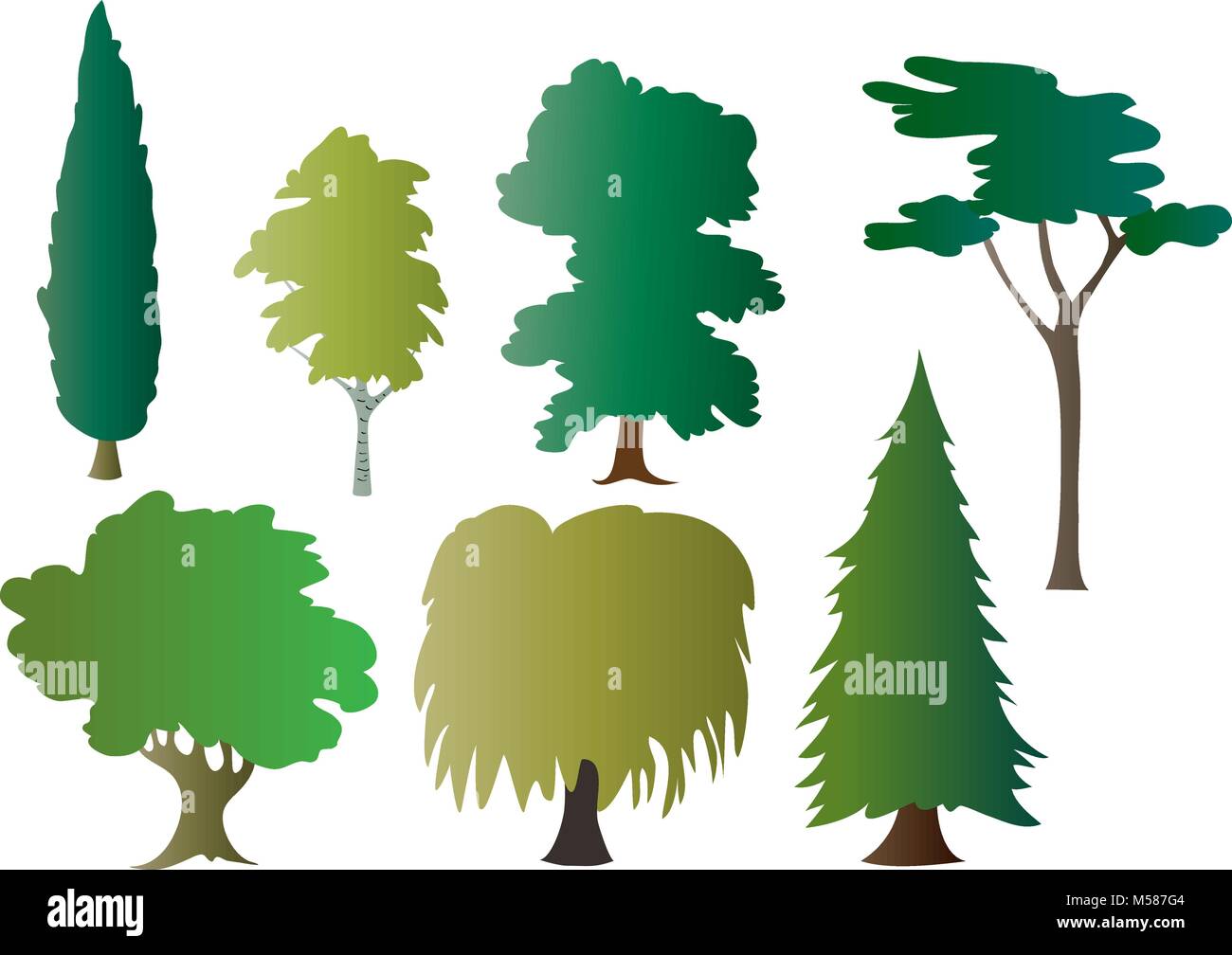 Different trees hi-res stock photography and images - Alamy