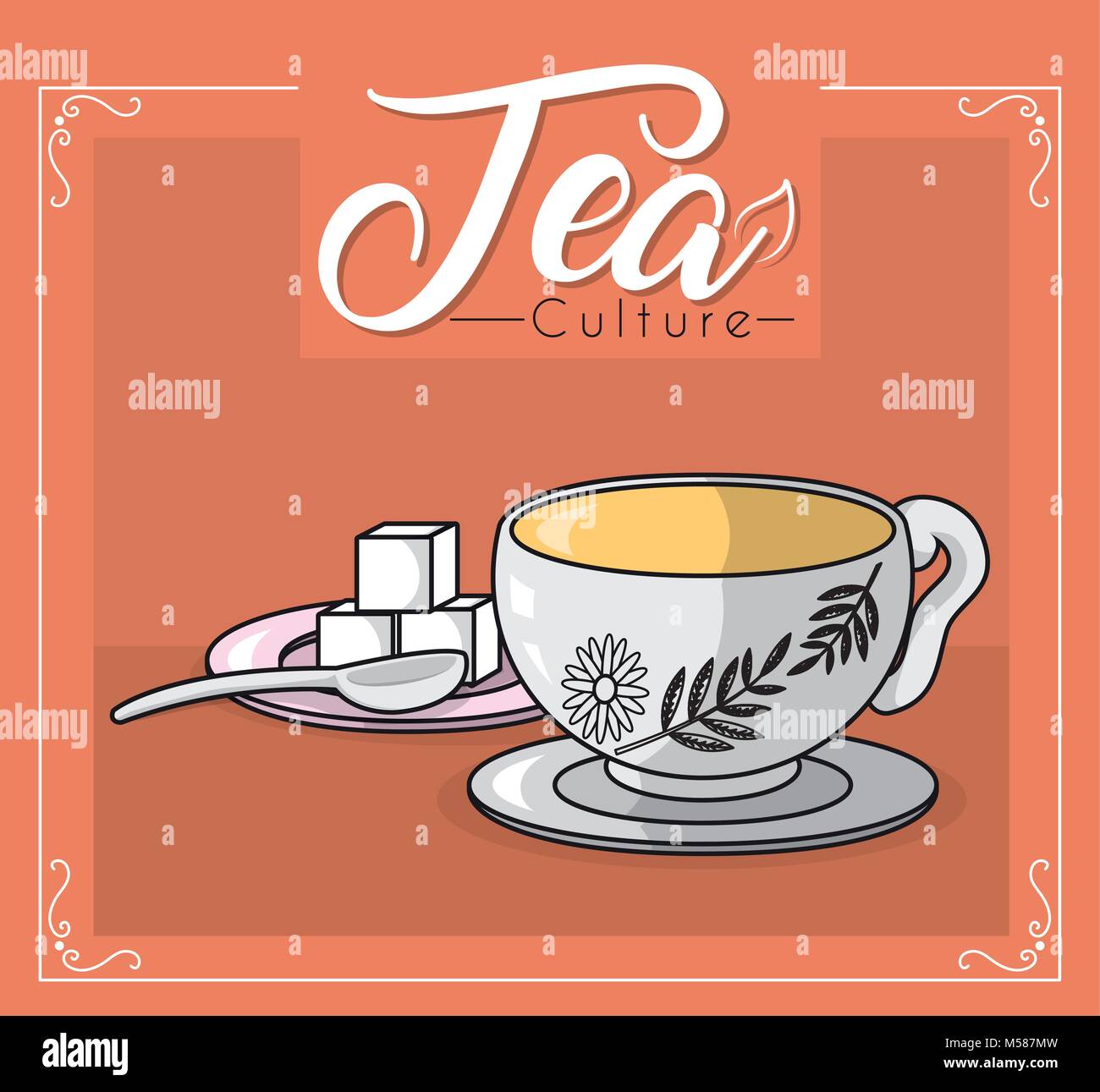Tea culture concept Stock Vector Image & Art - Alamy