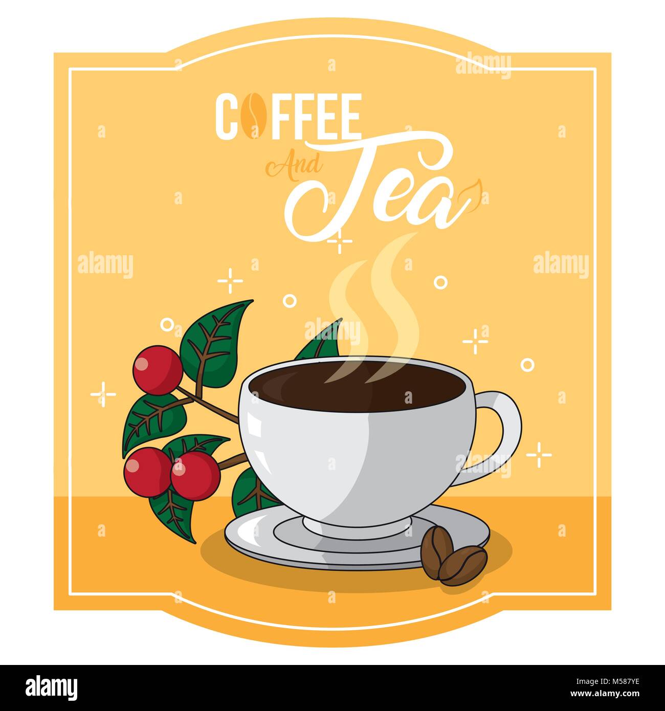 Coffee and tea concept Stock Vector Image & Art - Alamy