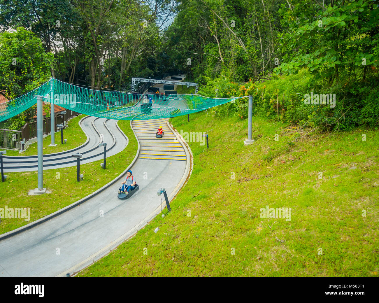 Singapore skyline luge sentosa hi-res stock photography and images - Alamy