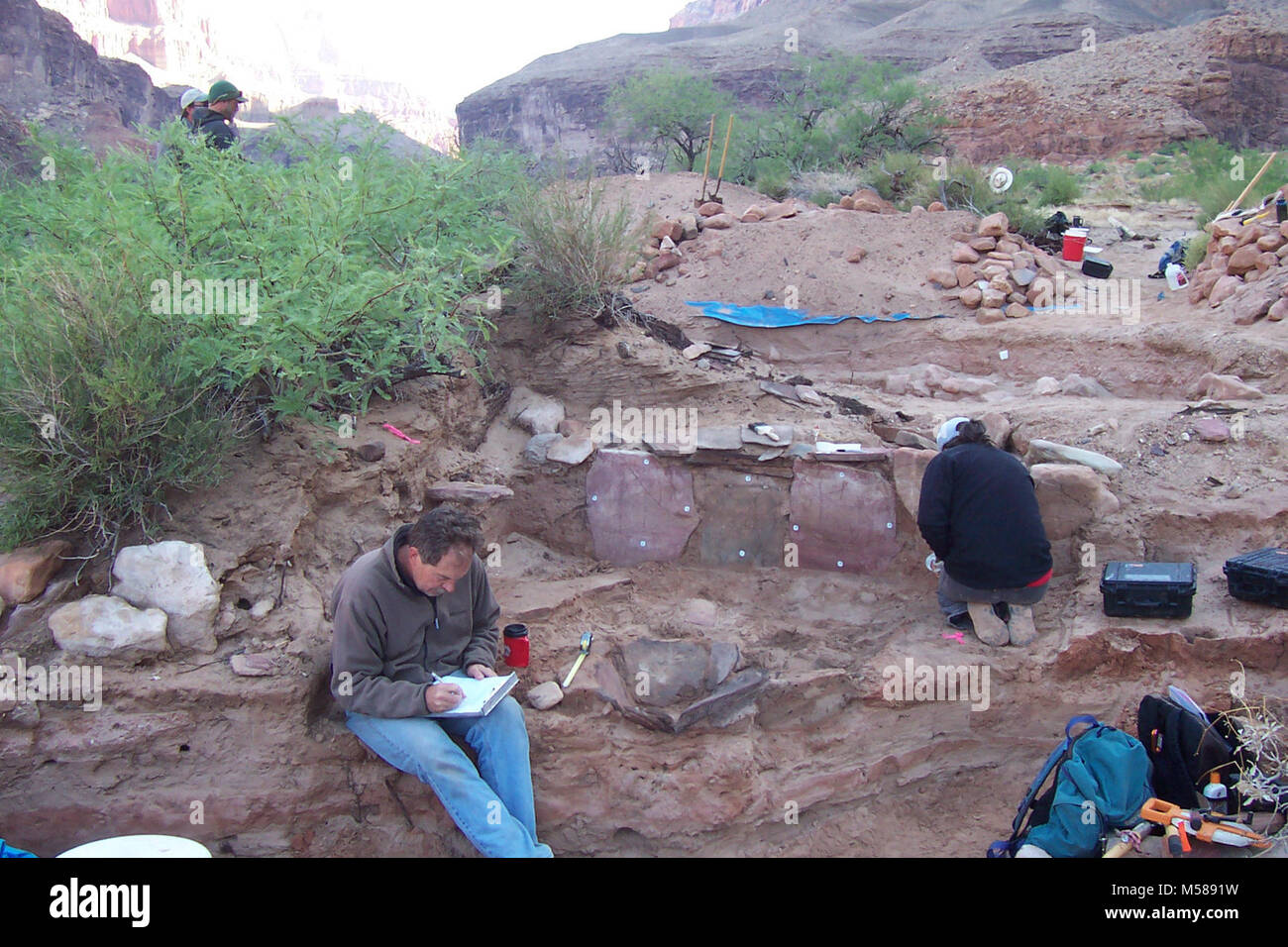 Grand Archaeology . Grand Canyon National Park: An arroyo cut through ...