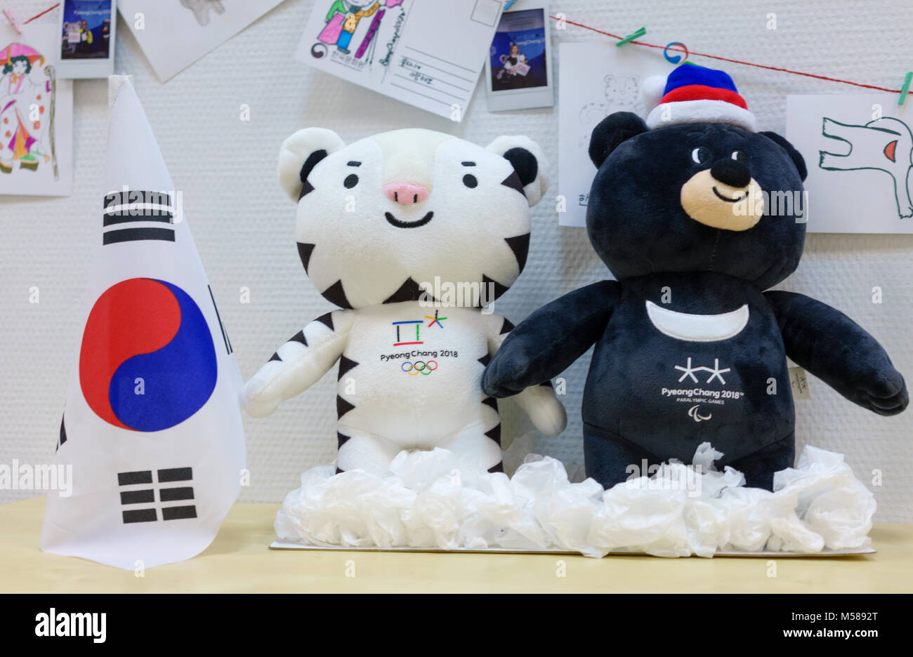 Mascots 2018 pyeongchang winter olympics hi-res stock photography and ...