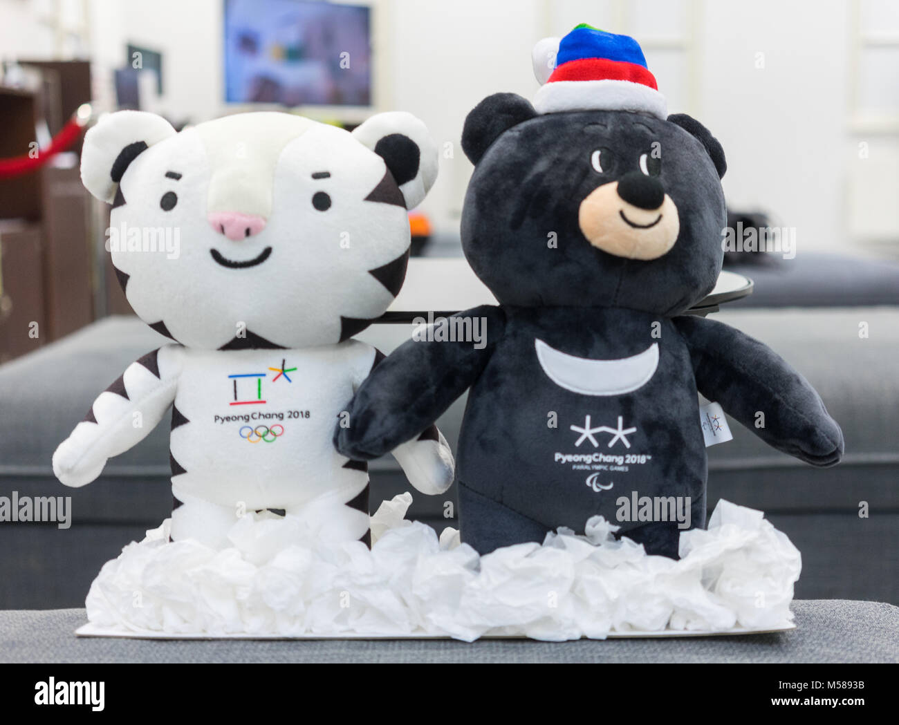 Mascots 2018 pyeongchang winter olympics hi-res stock photography and ...