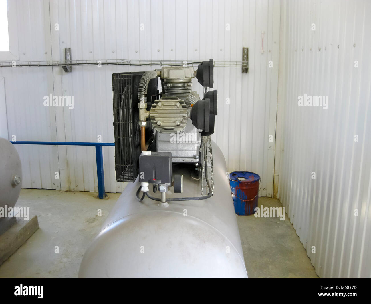 Air compressor. equipment for creation of pressure air. Equipment for ...